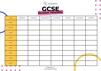 GCSE Revision Timetable - mpaul Flip PDF | AnyFlip