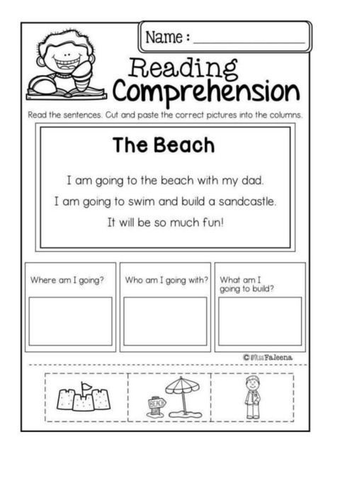 Comprehension Worksheets For Grade 1
