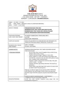 LAPORAN PROGRAM SPBT 2021 (JAN-FEB) - RAPIDAH BINTI NASHARUDIN Moe ...