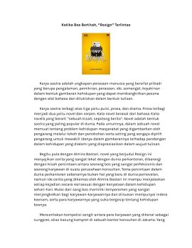 Kritik novel Resign - annisaaprindas Flip PDF | AnyFlip