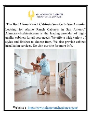 The Best Alamo Ranch Cabinets Service In San Antonio - Alamo Ranch ...