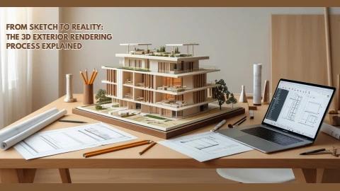 From Sketch to Reality The 3D Exterior Rendering Process Explained