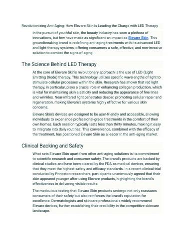 Revolutionizing Anti-Aging: How Elevare Skin is Leading the Charge with ...