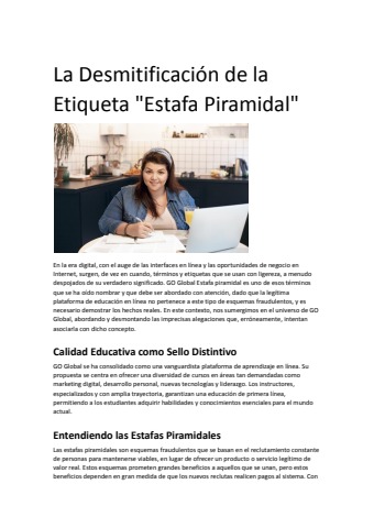 La Desmitificación de la Etiqueta "Estafa Piramidal" - Paulo Almeida ...