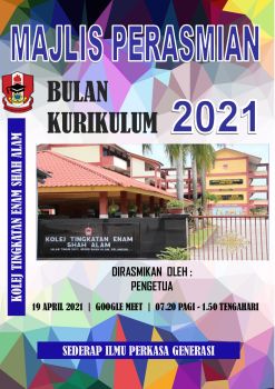 BUKU PROGRAM PERASMIAN BULAN KURIKULUM 2021 - NORFAZLINA BINTI HALIM ...