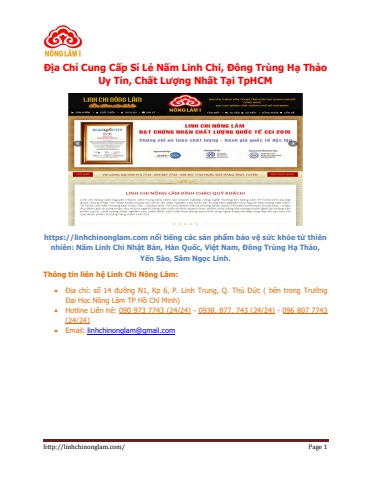 Tìm chỗ mua nấm linh chi làm quà tặng Hồ Chí Minh