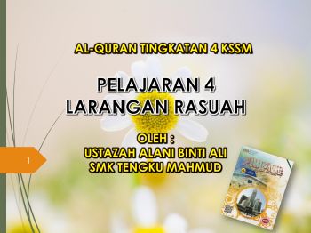AL-QURAN TG4 KSSM PEL 4 RASUAH - ALANI ALI | Membalik PDF Dalam talian | AnyFlip