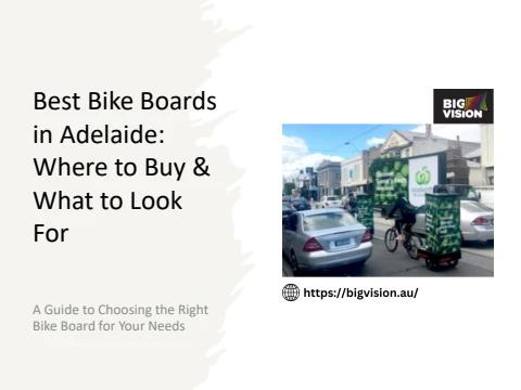 Best Bike Boards in Adelaide: Where to Buy & What to Look For