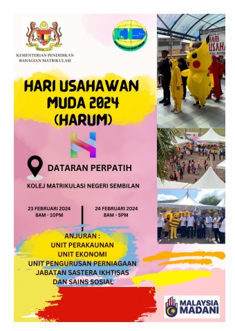 HARI USAHAWAN MUDA 2024 ( HARUM) PELBAGAI MENU DARIPADA 25 PRAKTIKUM - norhayatiismail171 Flip ...