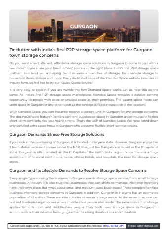 Exploring the Best Storage Facility Options in Gurgaon for Your Needs! Xtended Space - Itachi ...