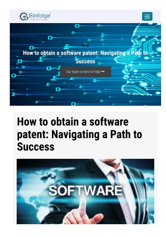 Expert Software Patent Application Services