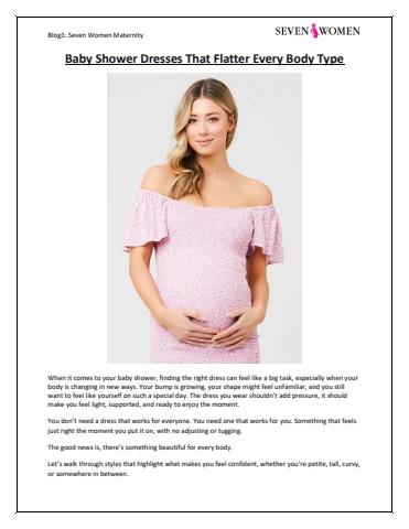 Baby Shower Dresses That Flatter Every Body Type