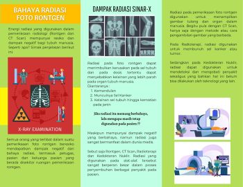 Leaflet Potensi Bahaya Radiasi dari Pemeriksaan Foto Rontgen ...