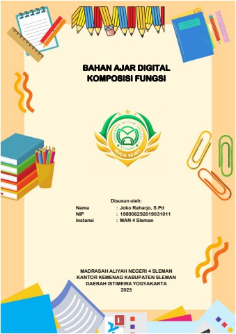 BAHAN AJAR KOMPOSISI FUNGSI - Joko Raharjo Flip PDF | AnyFlip