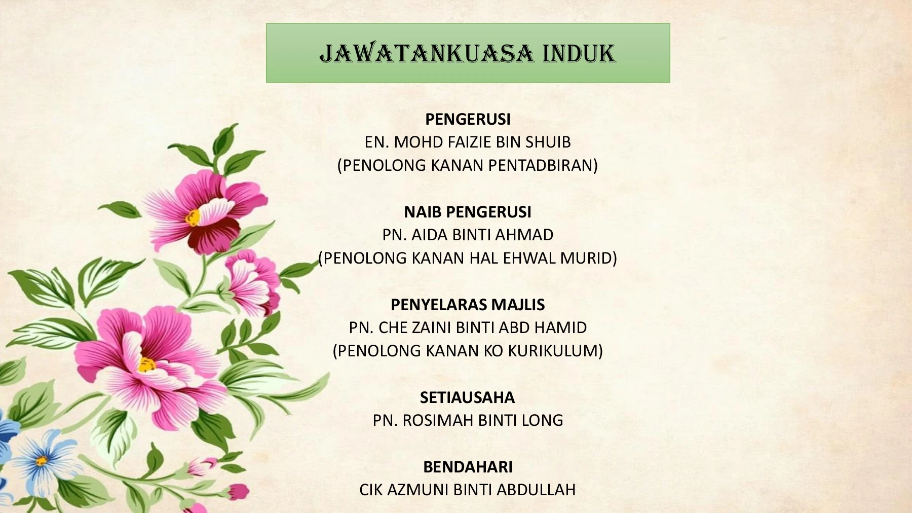 MAJLIS PERSARAAN PUAN MARIATI IBRAHIM