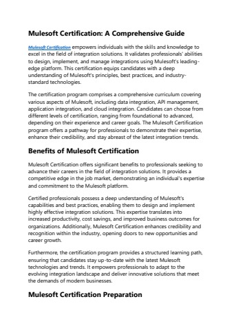 DumpsArena Approach to Mulesoft Certification - medel47559 Flip PDF | AnyFlip