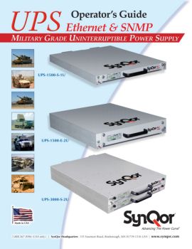 Operator’s Guide Ethernet & SNMP - SynQor - Guset User Flip PDF | AnyFlip