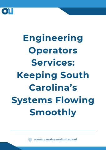 Engineering Operators Services Keeping South Carolina’s Systems Flowing ...