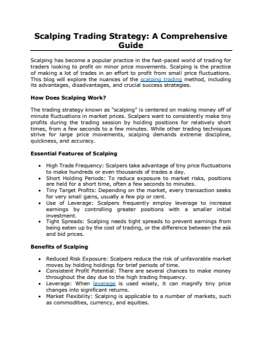 Scalping Trading Strategy - Bigul Flip PDF | AnyFlip