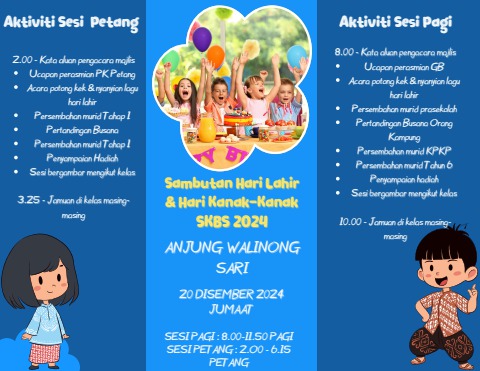 Brosur Sambutan Hari Lahir & Hari Kanak-Kanak SKBS 2024