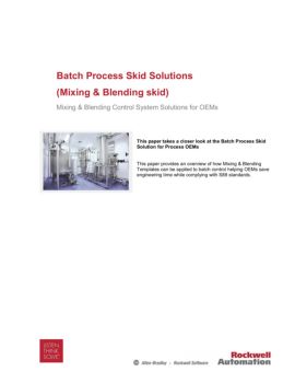 Batch Process Skid Solutions (Mixing & Blending skid) - Guset User Flip ...