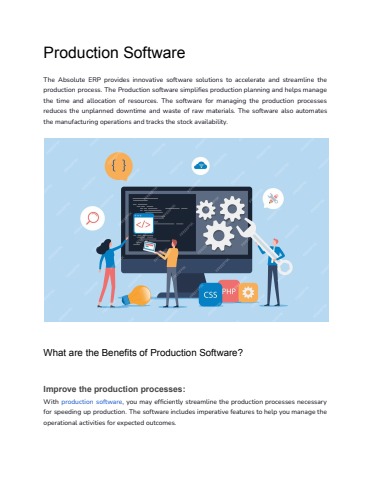 Production Software Solutions - absoluteerp12 Flip PDF | AnyFlip