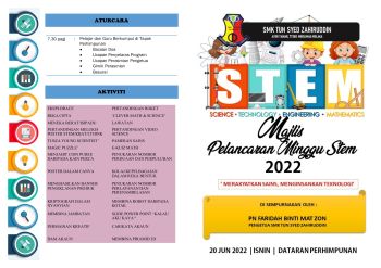 MAJLIS PELANCARAN MINGGU STEM 2022 - SITI NUR AYU BTE HUSAINI Moe Flip PDF | AnyFlip