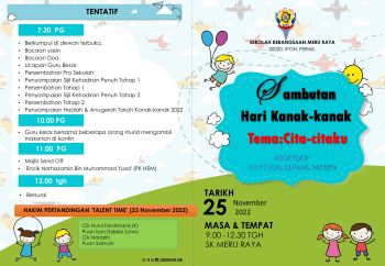 BUKU PROGRAM SAMBUTAN HARI KANAK2 SKMR 2022 - edasahaq Flip PDF | AnyFlip