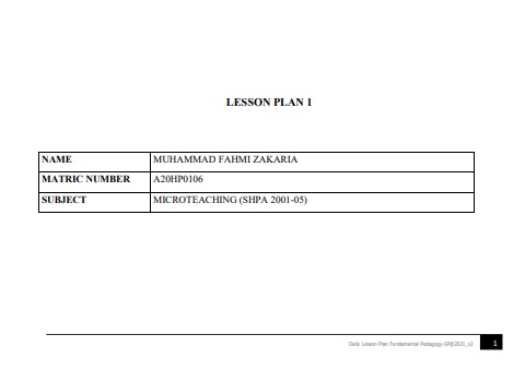 RPH English Form 2 Writing - Muhammad Fahmi Zakaria Flip PDF | AnyFlip