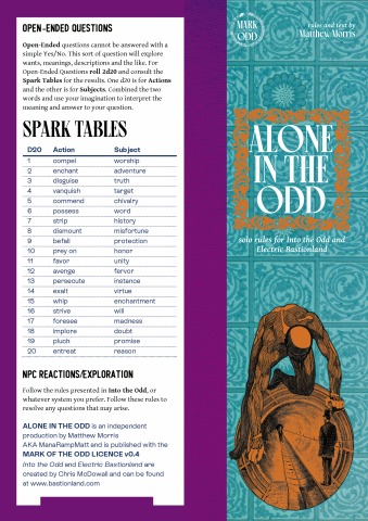 Alone in the Odd - Solo Into the Odd