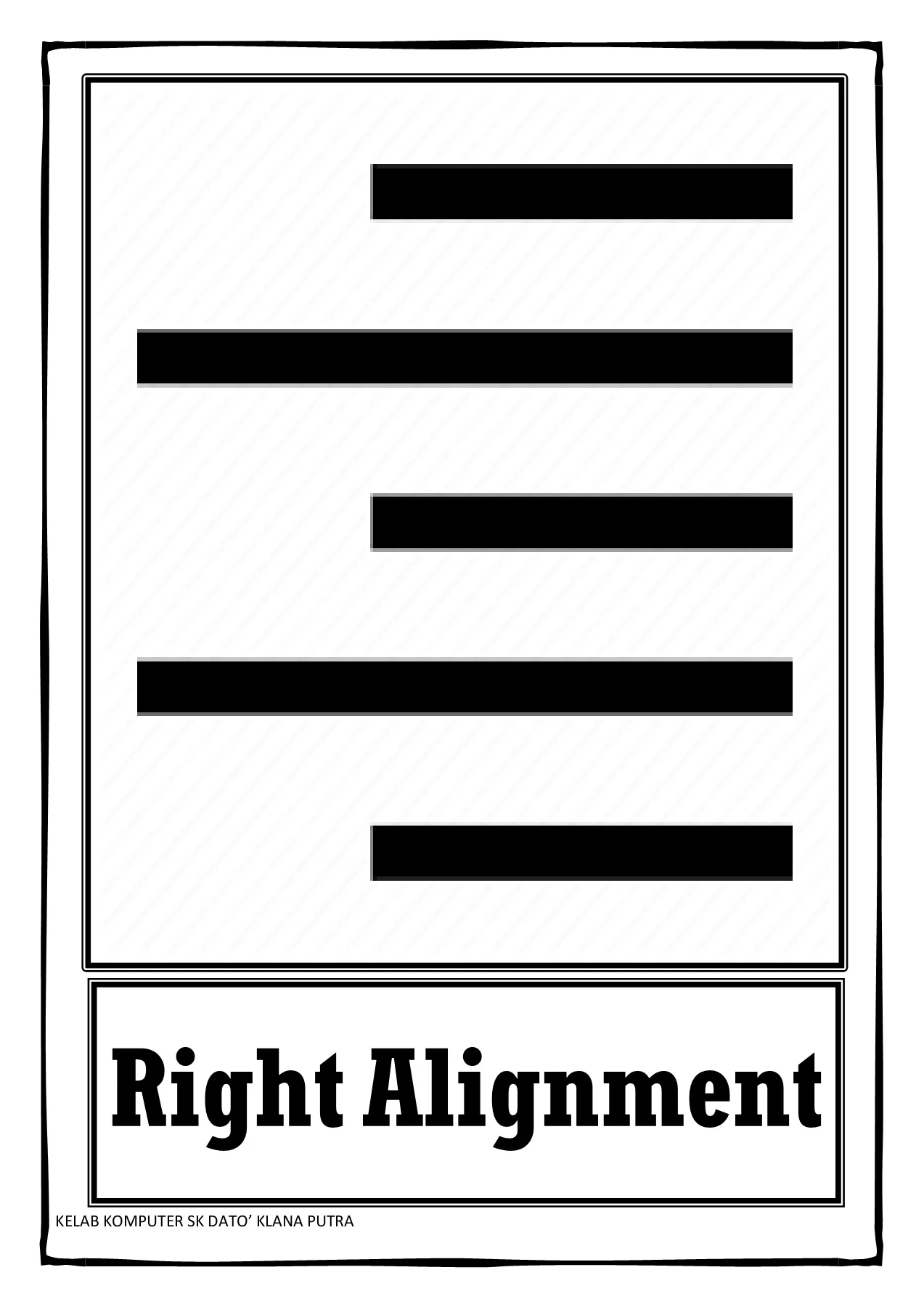 MICROSOFT WORD (LEFT, RIGHT, CENTRE AND JUSTIFY ALIGNMENT)