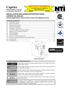 Caprice Installation and Operation Manual V.2012-09-28 - Guset User ...