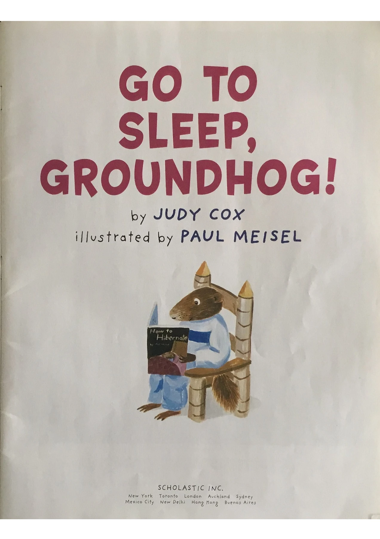 Go to Sleep Groundhog