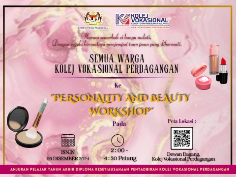 Kad Jemputan Program "Personality and Beauty Workshop"