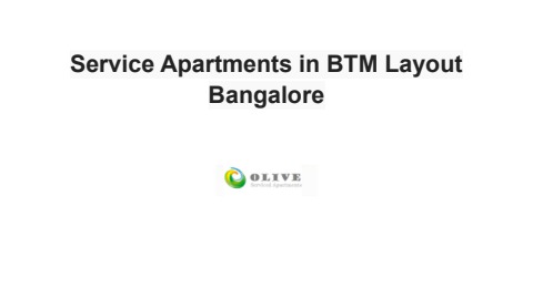 Service Apartments in BTM Layout
