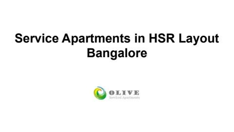 Service Apartments in HSR Layout Bangalore