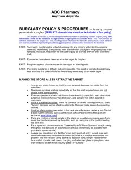 SHOPLIFTING POLICY [template]- Procedures and guidelines ... - Guset ...