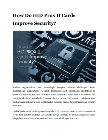 How Do HID Prox II Cards Improve Security_ (1)