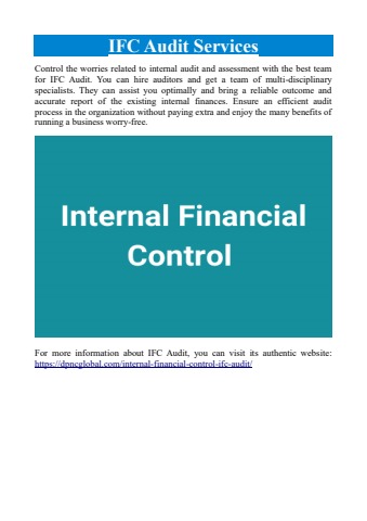 IFC Audit Services - Consulting Firms in Delhi Flip PDF | AnyFlip