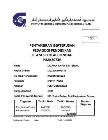 RPH PAI SR - PDPP51022 Azwan Shah Bin Ismail Flip PDF | AnyFlip