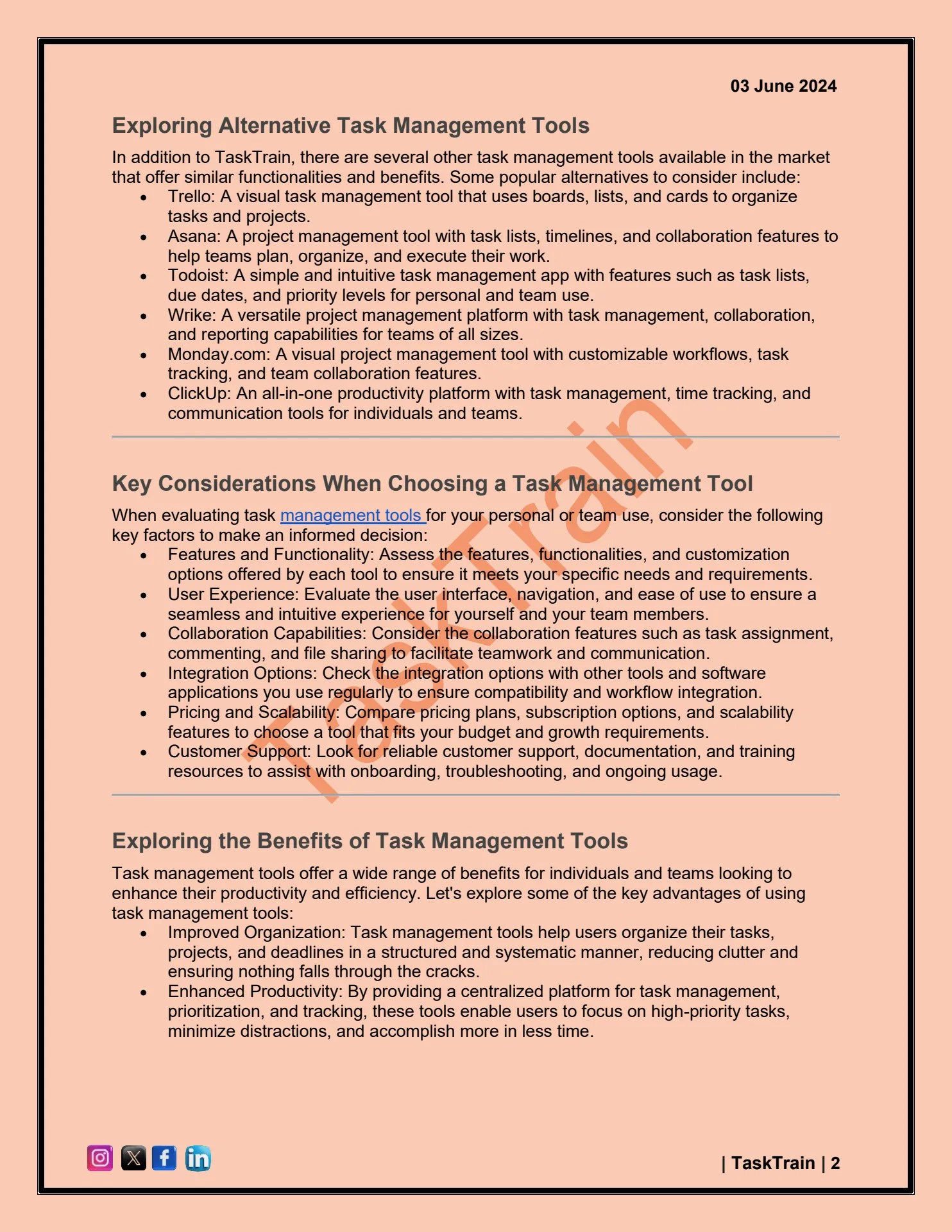 Exploring the Importance of Task Management Tools