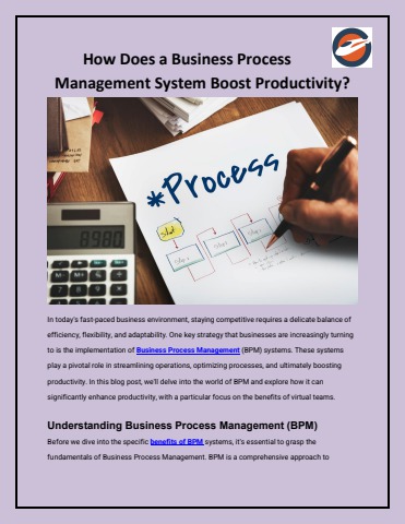 How Does a Business Process Management System Boost Productivity - Task ...