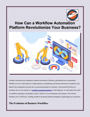 How Can a Workflow Automation Platform Revolutionize Your Business ...