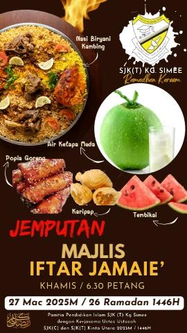 BUKU PROGRAM IFTAR JAMAIE SJKT KG SIMEE