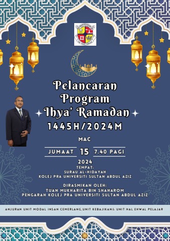 BUKU PROGRAM PELANCARAN IHYA RAMADAN - Siti Muniratullail Md Suradi ...