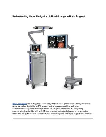 Understanding Neuro Navigation_ A Breakthrough in Brain Surgery_