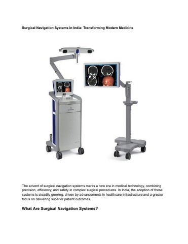 Surgical Navigation Systems in India_ Transforming Modern Medicine