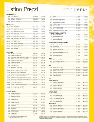 LISTINO PREZZI
