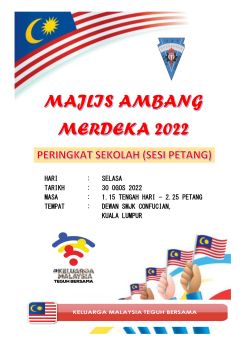 Buku Program Ambang Merdeka Sesi Petang 2022 - g-78412456 Flip PDF | AnyFlip