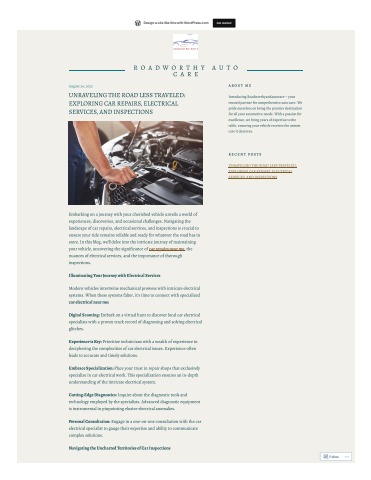 UNRAVELING THE ROAD LESS TRAVELED: EXPLORING CAR REPAIRS, ELECTRICAL ...